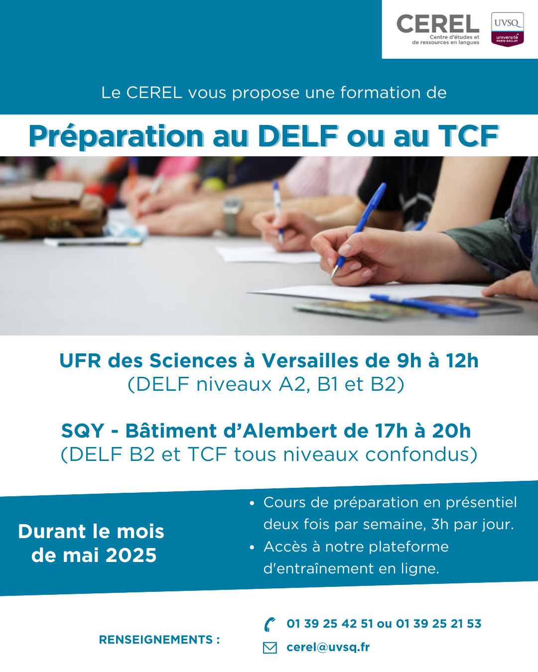 Stage de Préparation au DELF ou au TCF IRN - CEREL